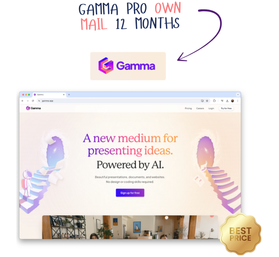 Gamma Pro – 1 Year Access (Own Email) – ToolVerge
